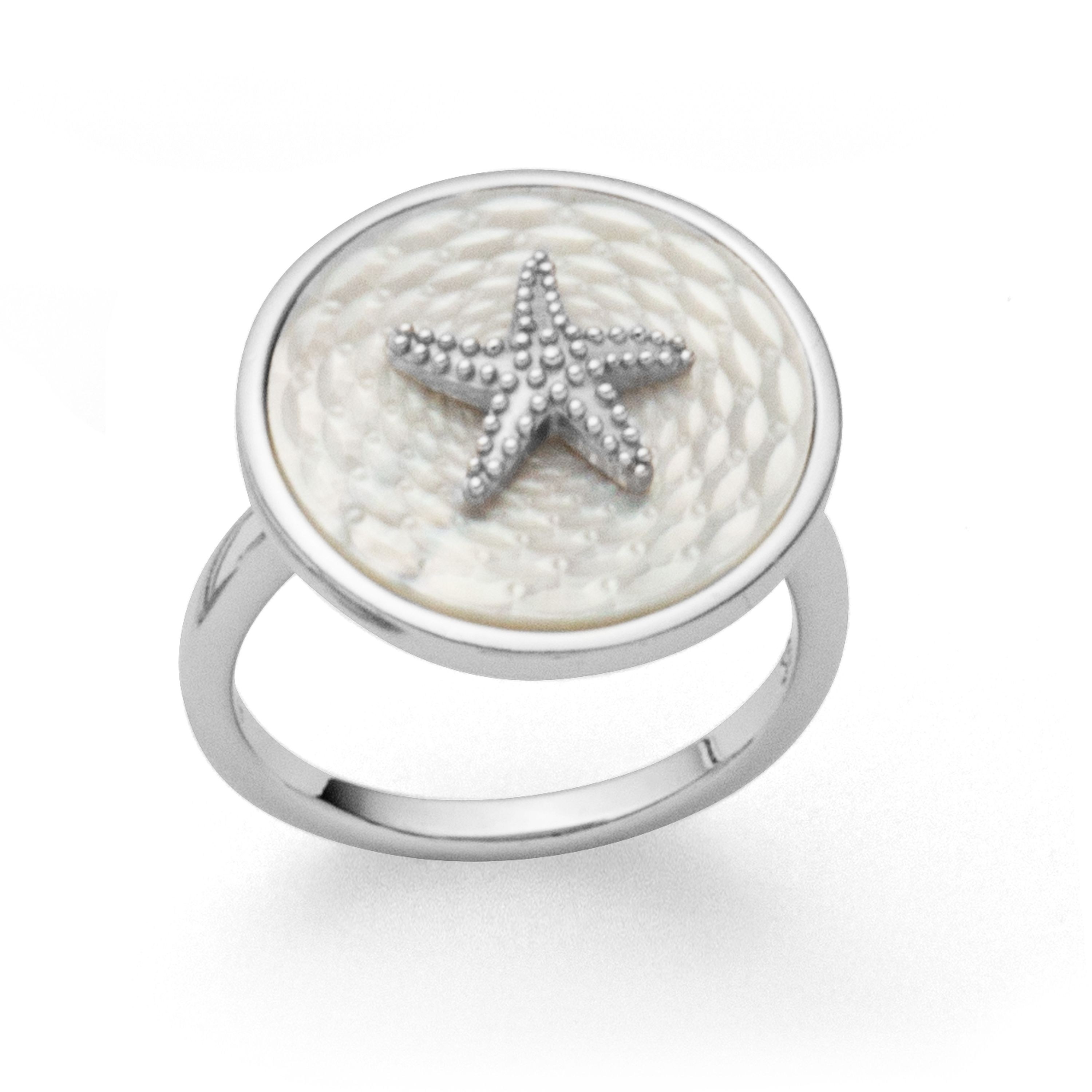 Ring "Seestern/Perlmutt"-R5136